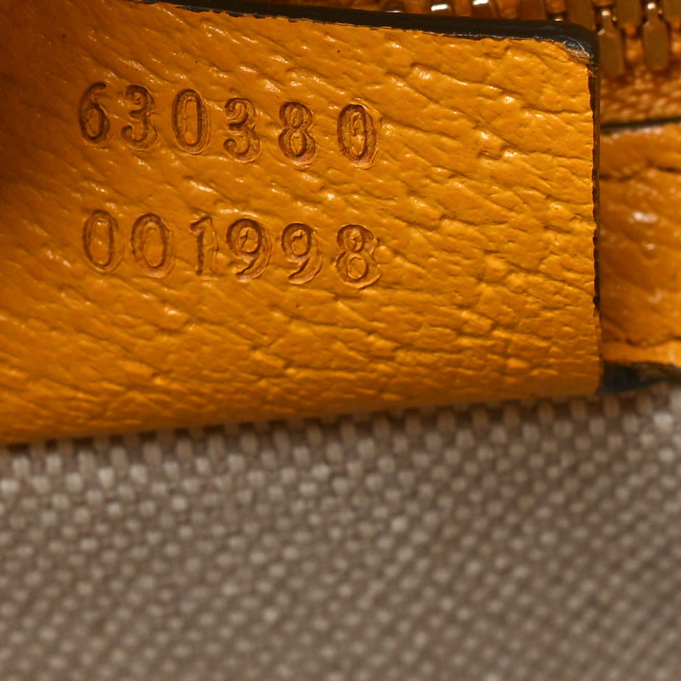 Gucci Fabric Embroidered Capri Striped Tote Bag Yellow 1794260 ...