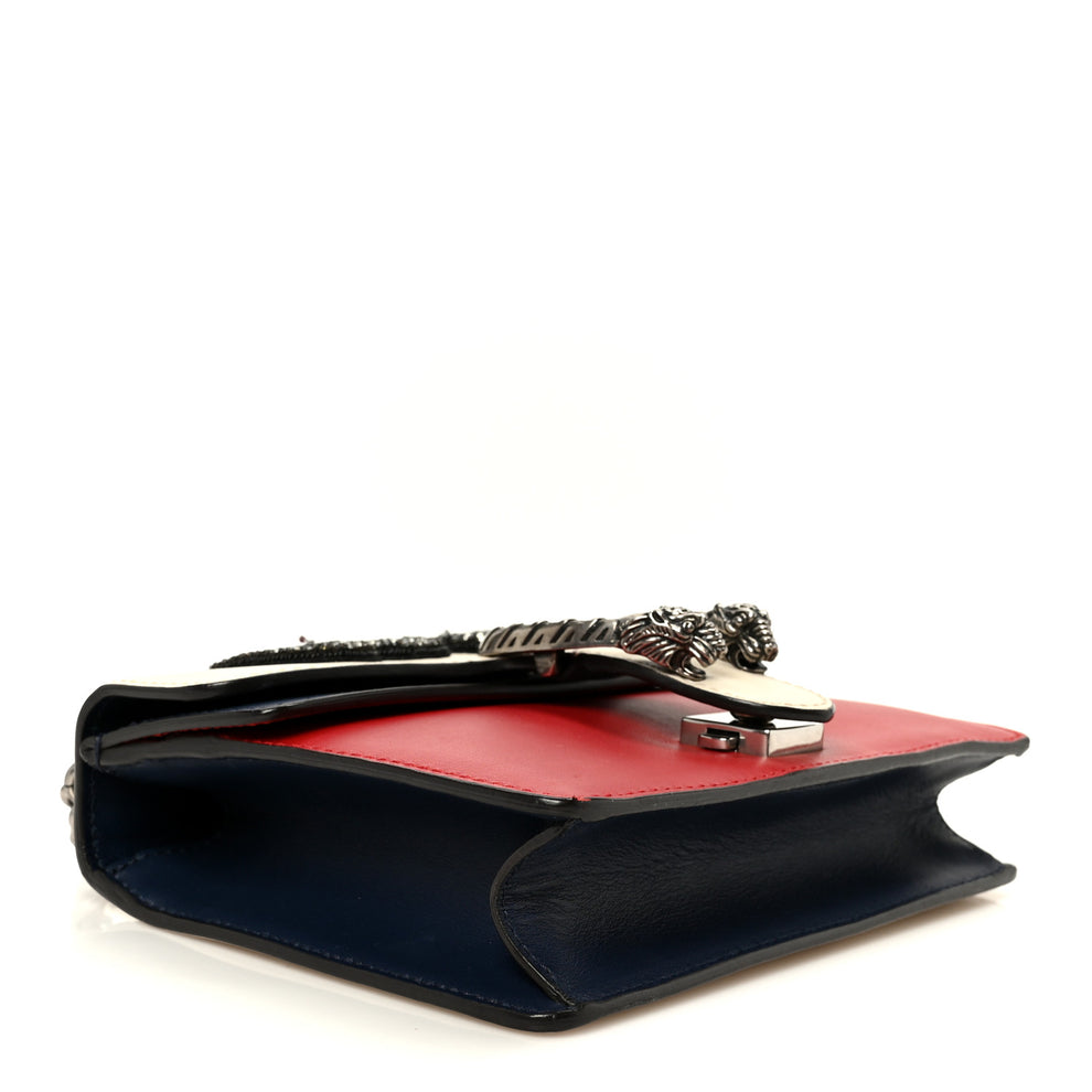 Gucci Calfskin Crystal Snake Embroidered Mini Dionysus Shoulder Bag ...