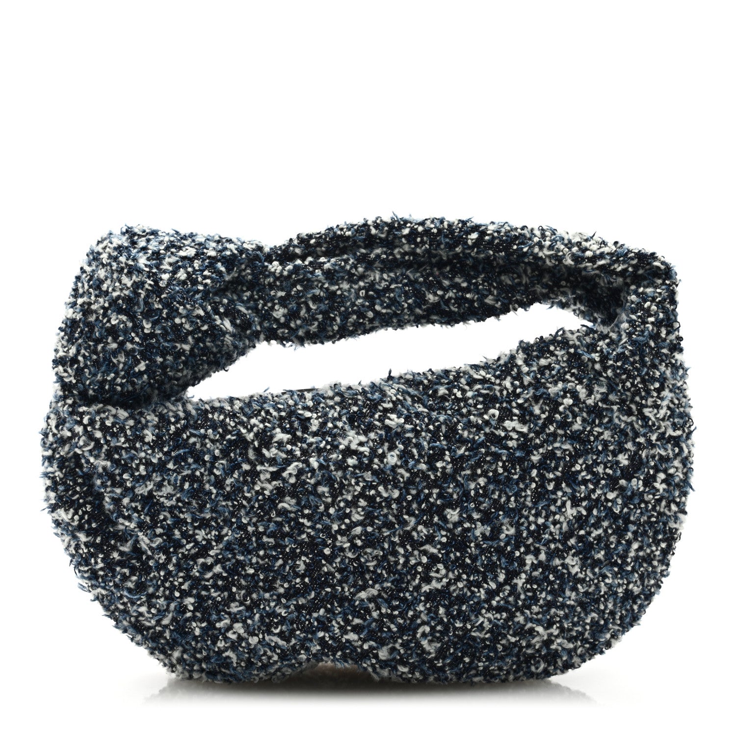 Bottega Veneta Denim Boucle Mini Jodie Indigo Silver 1448908 – FASHIONPHILE