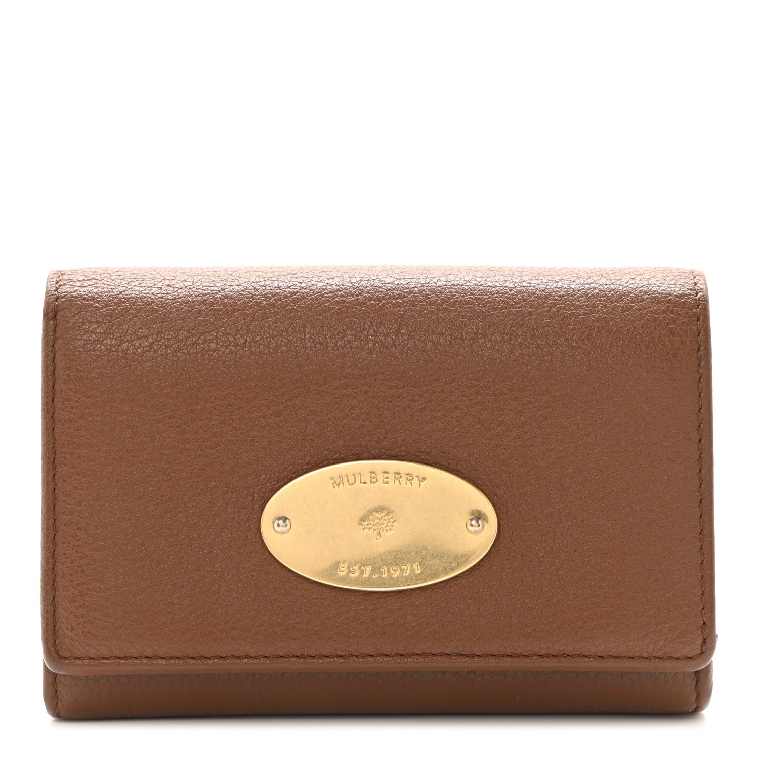 Mulberry Glossy Goatskin French Purse Wallet Brown 1160994 – FASHIONPHILE