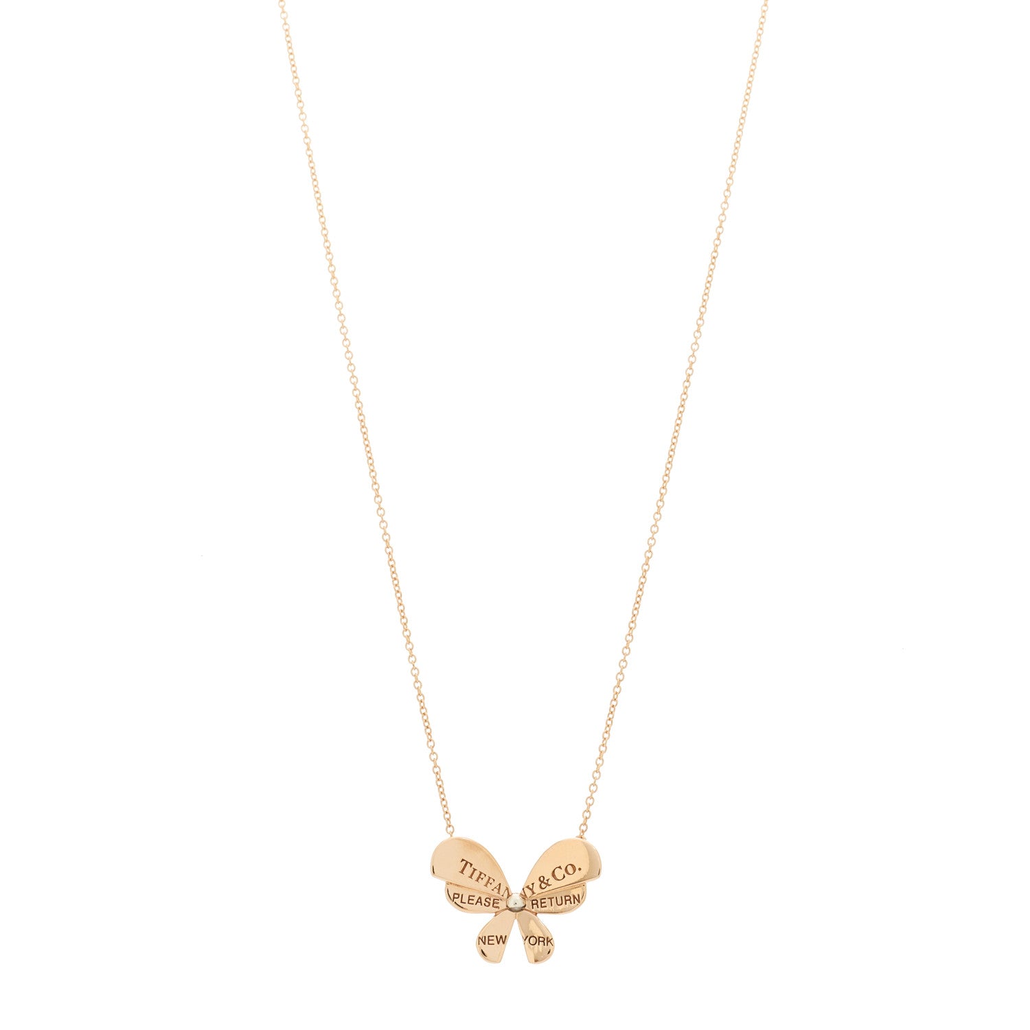 Tiffany 18K Rose Gold Sterling Silver Return to Tiffany Love Bugs ...