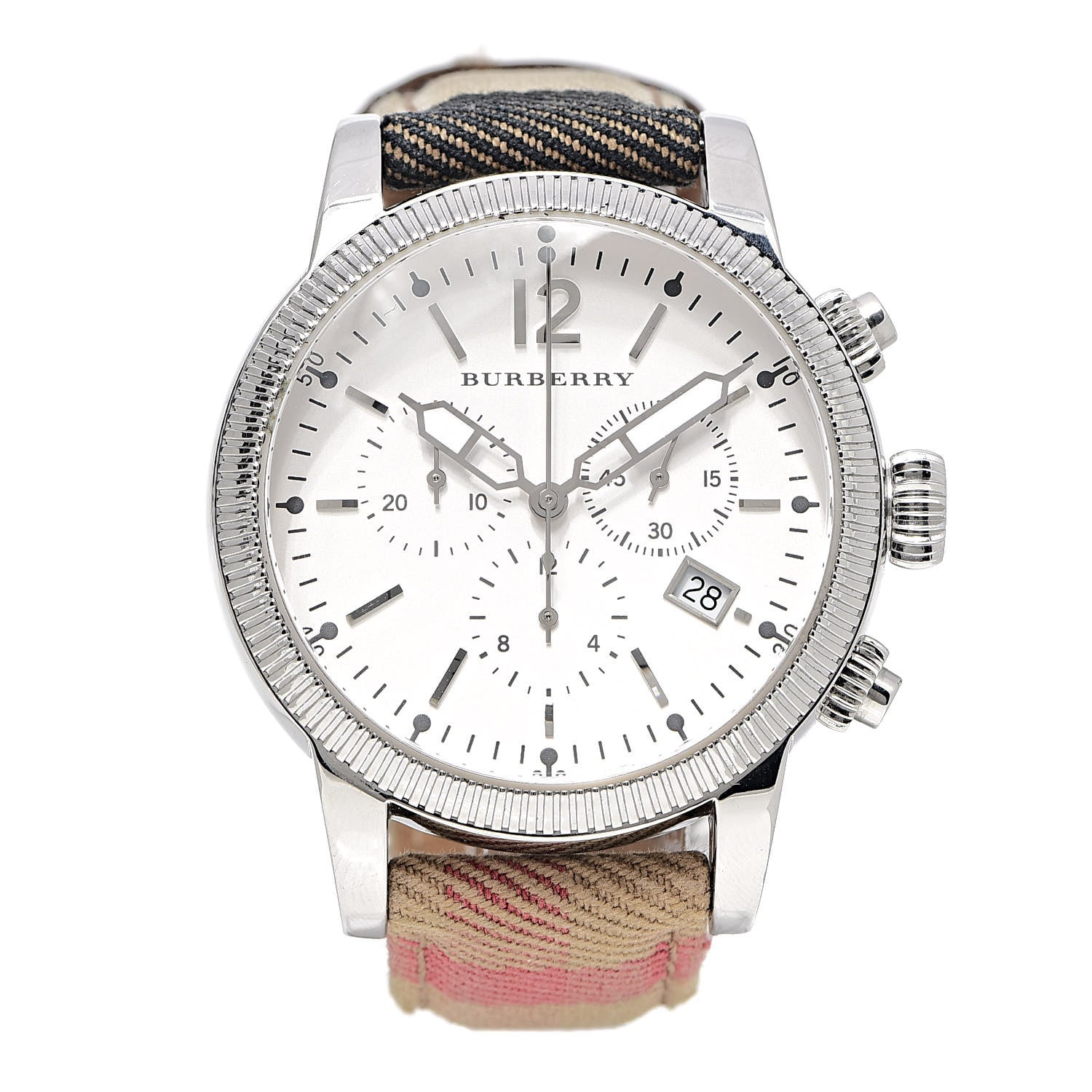Burberry Stainless Steel Calfskin 42mm Chronograph Quartz Watch BU7820 ...