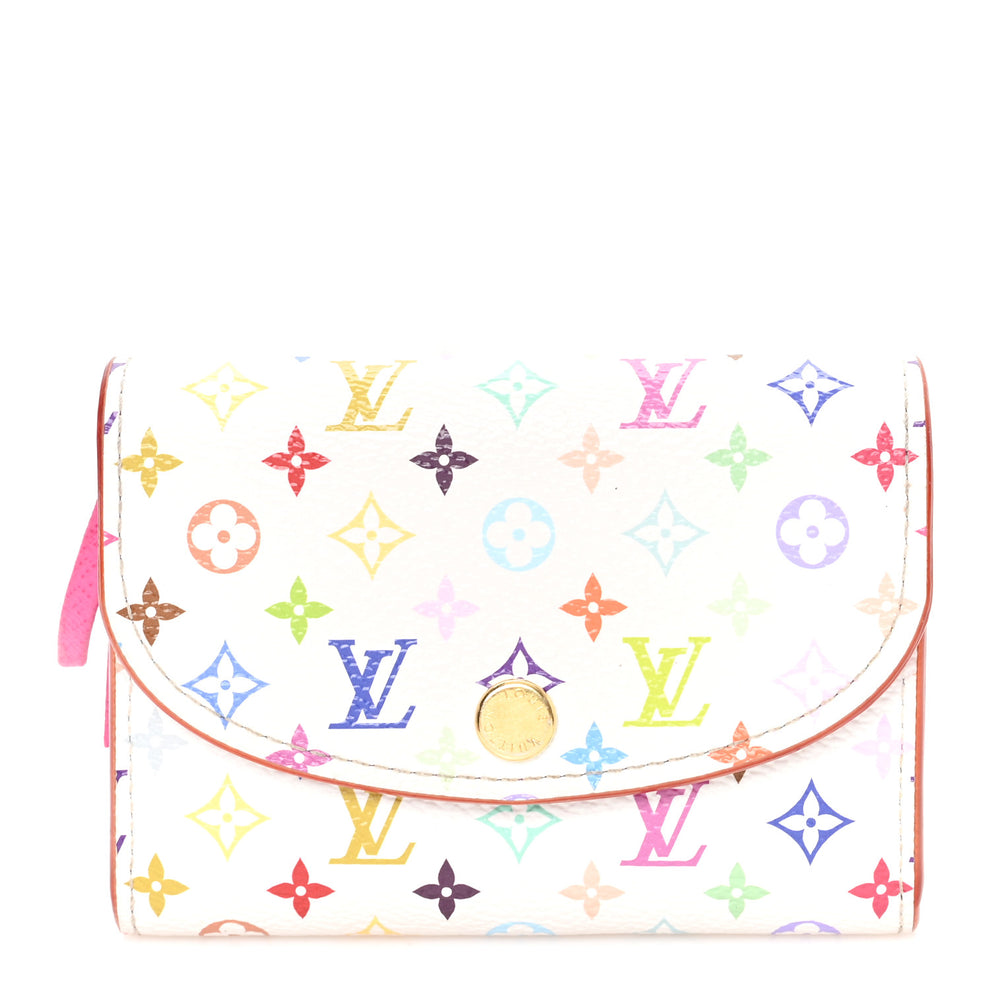 Louis Vuitton LV X TM Monogram Multicolor Rosalie Coin Purse White ...