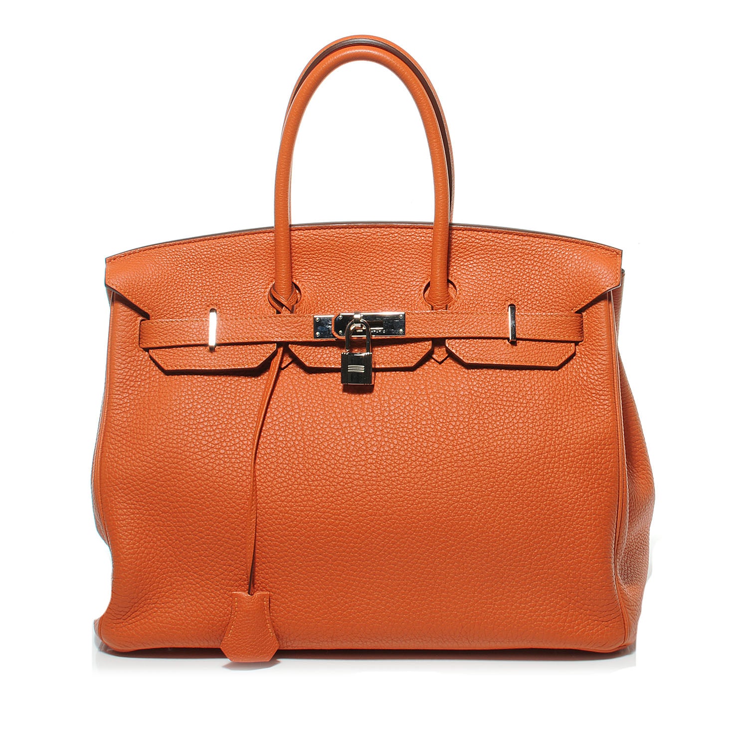 Hermes Taurillon Clemence Birkin 35 Orange 54849 – FASHIONPHILE