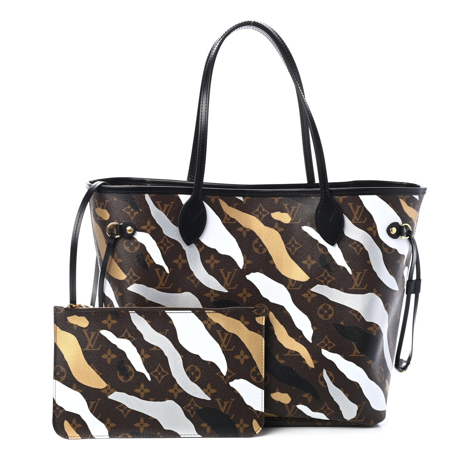 Louis Vuitton X LOL Monogram Neverfull MM Gold Silver 810230 – FASHIONPHILE