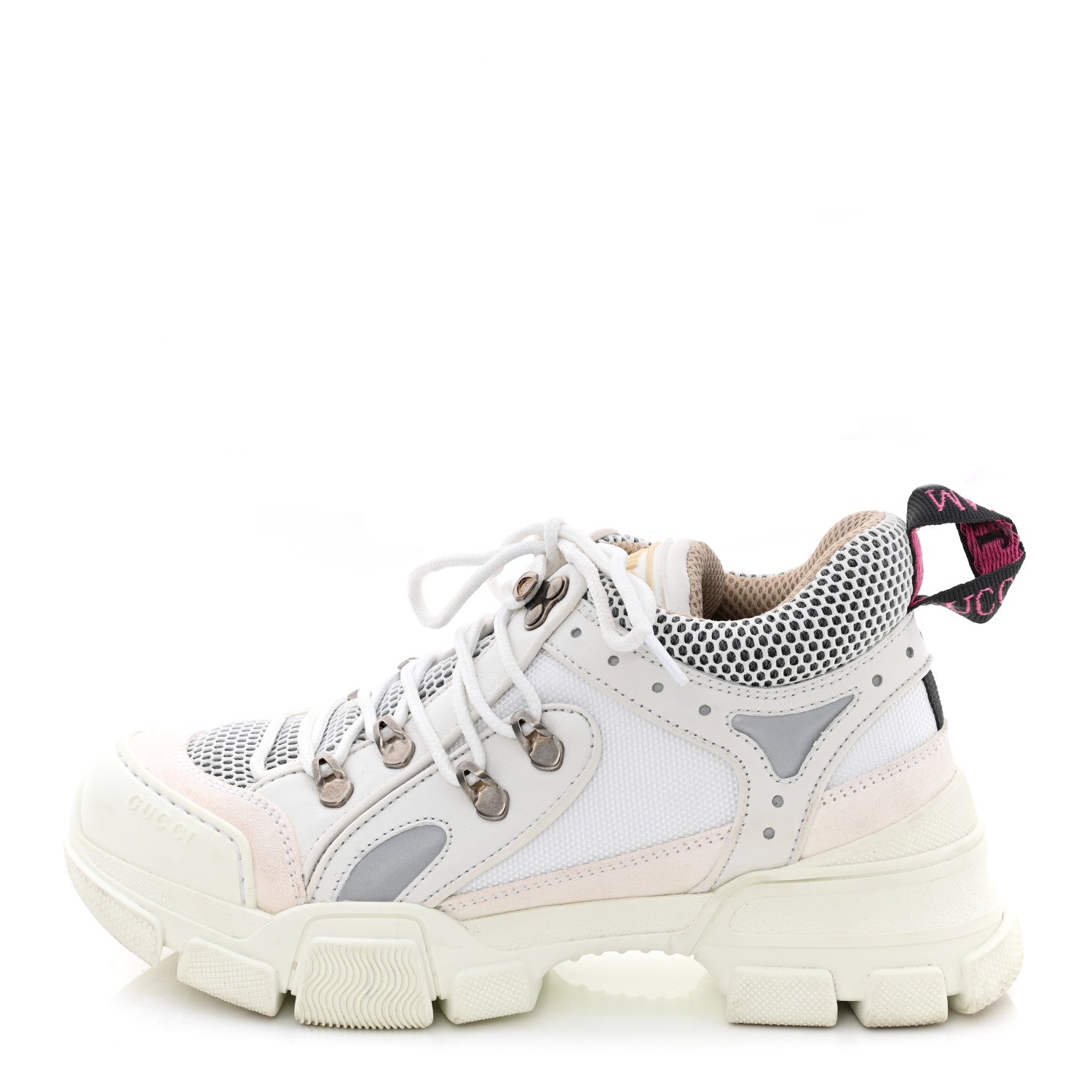 Gucci X SEGA Mesh Calfskin Suede Womens Flashtrek Sneakers 37 Great ...