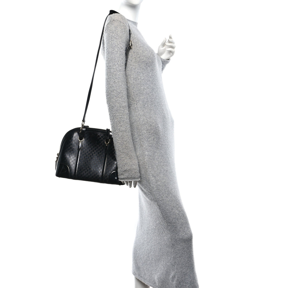 Gucci Patent Microguccissima Small Nice Top Handle Dome Bag Black ...
