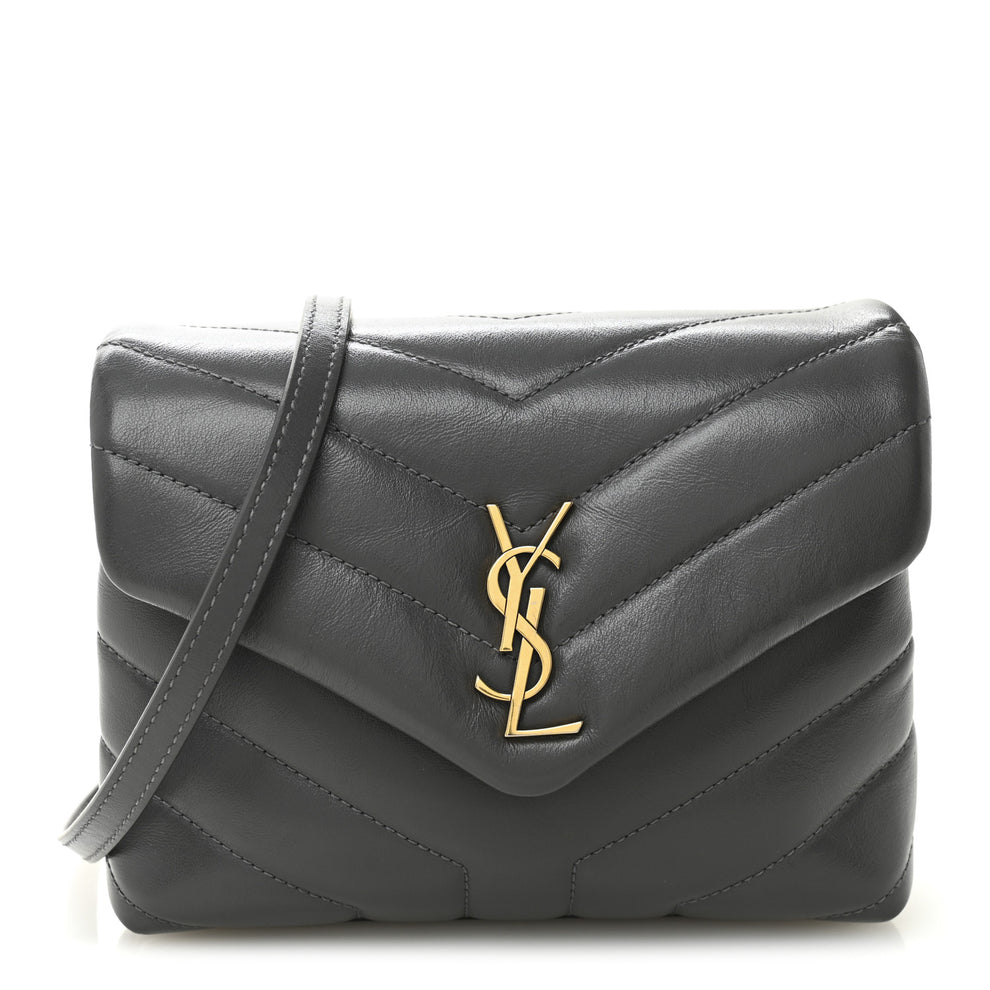 Saint Laurent Calfskin Y Quilted Monogram Toy Loulou Crossbody Bag ...