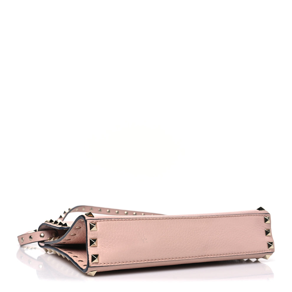 Valentino Garavani Pebbled Calfskin Medium Rockstud Flip Lock Crossbody ...