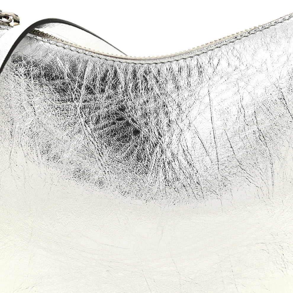 Fendi Rock Millenium Mini Fendigraphy Hobo Bag Argento 1879403 ...