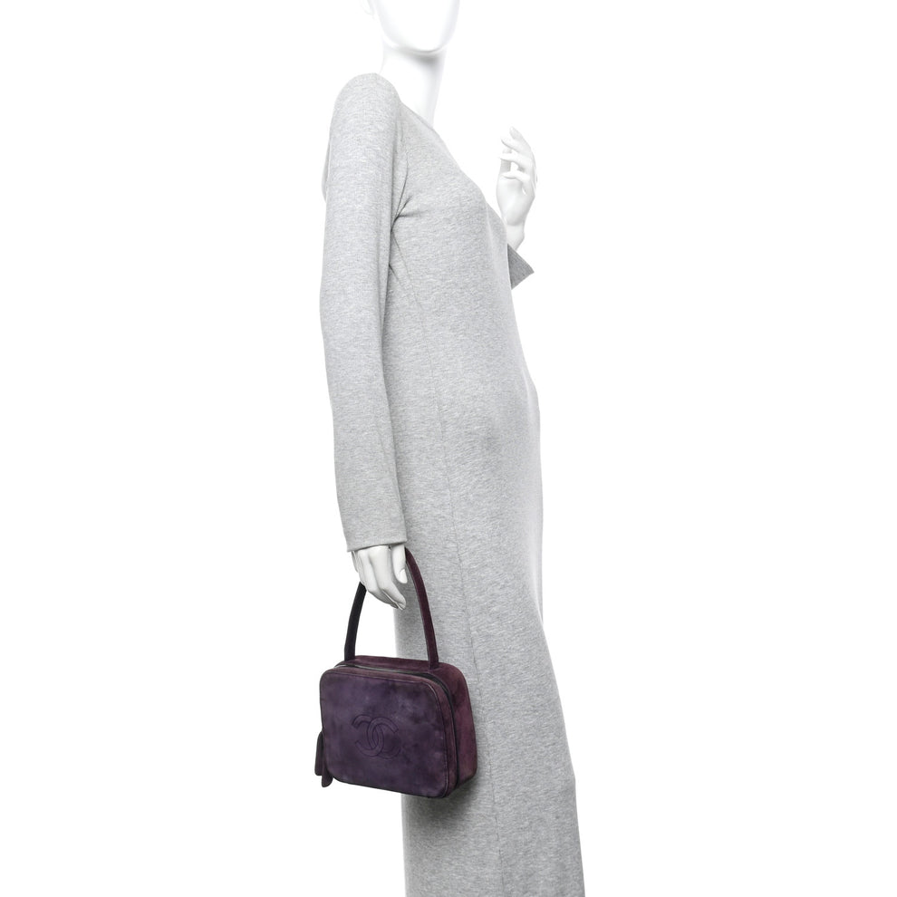 Chanel Suede CC Handbag Purple 1816819 – FASHIONPHILE