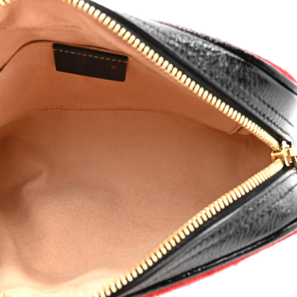 Gucci Suede Small Ophidia Belt Bag 85 34 Hibiscus Red 1801578 ...