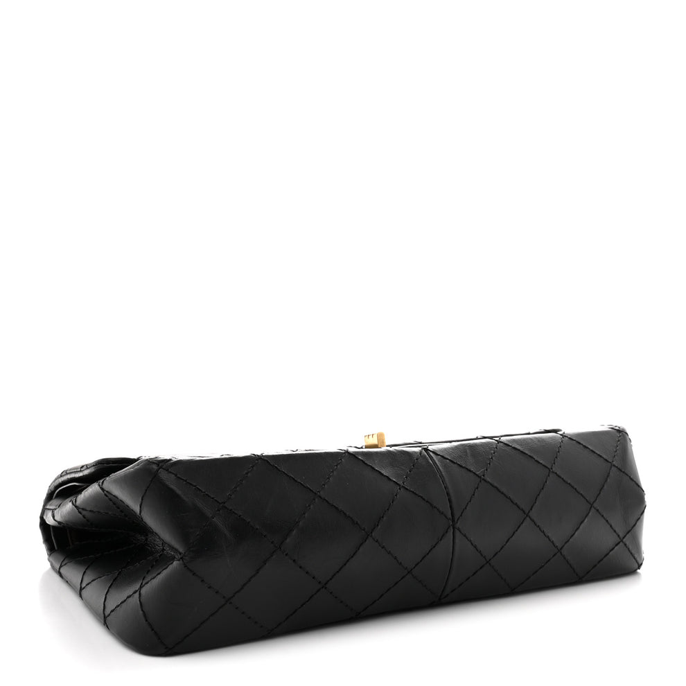 Chanel Aged Calfskin Quilted 2.55 Reissue 226 Flap Black 1889365 ...