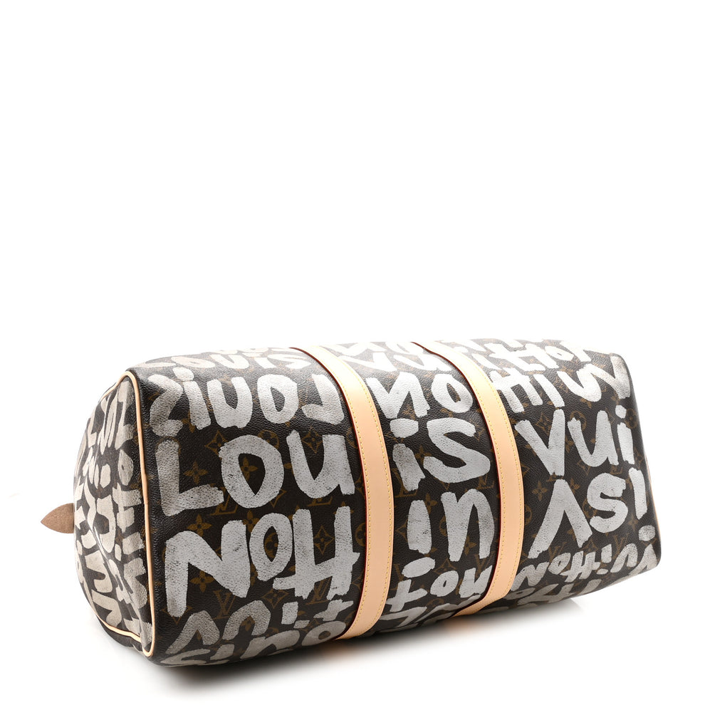 Louis Vuitton Monogram Graffiti Keepall 50 Silver 1795600 – FASHIONPHILE