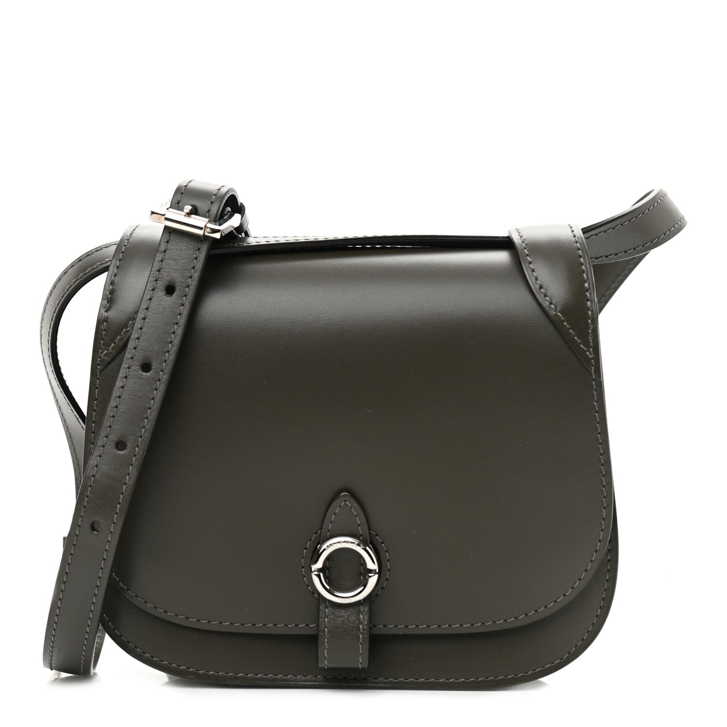 Moynat Box Calfskin Sac Mignon Kaki 1154011 – FASHIONPHILE