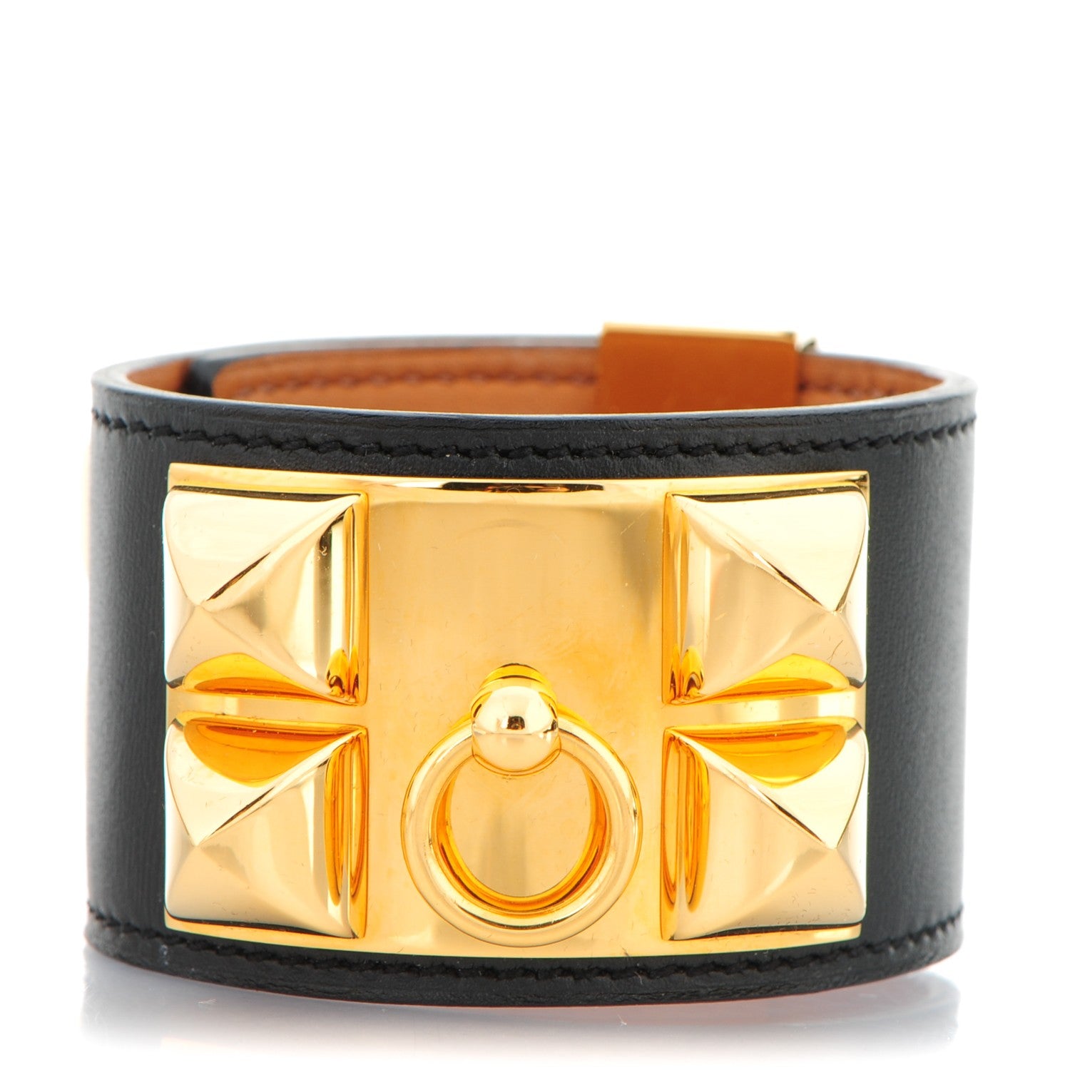 Hermes Chamonix Collier De Chien CDC Bracelet S Black 163228 – FASHIONPHILE