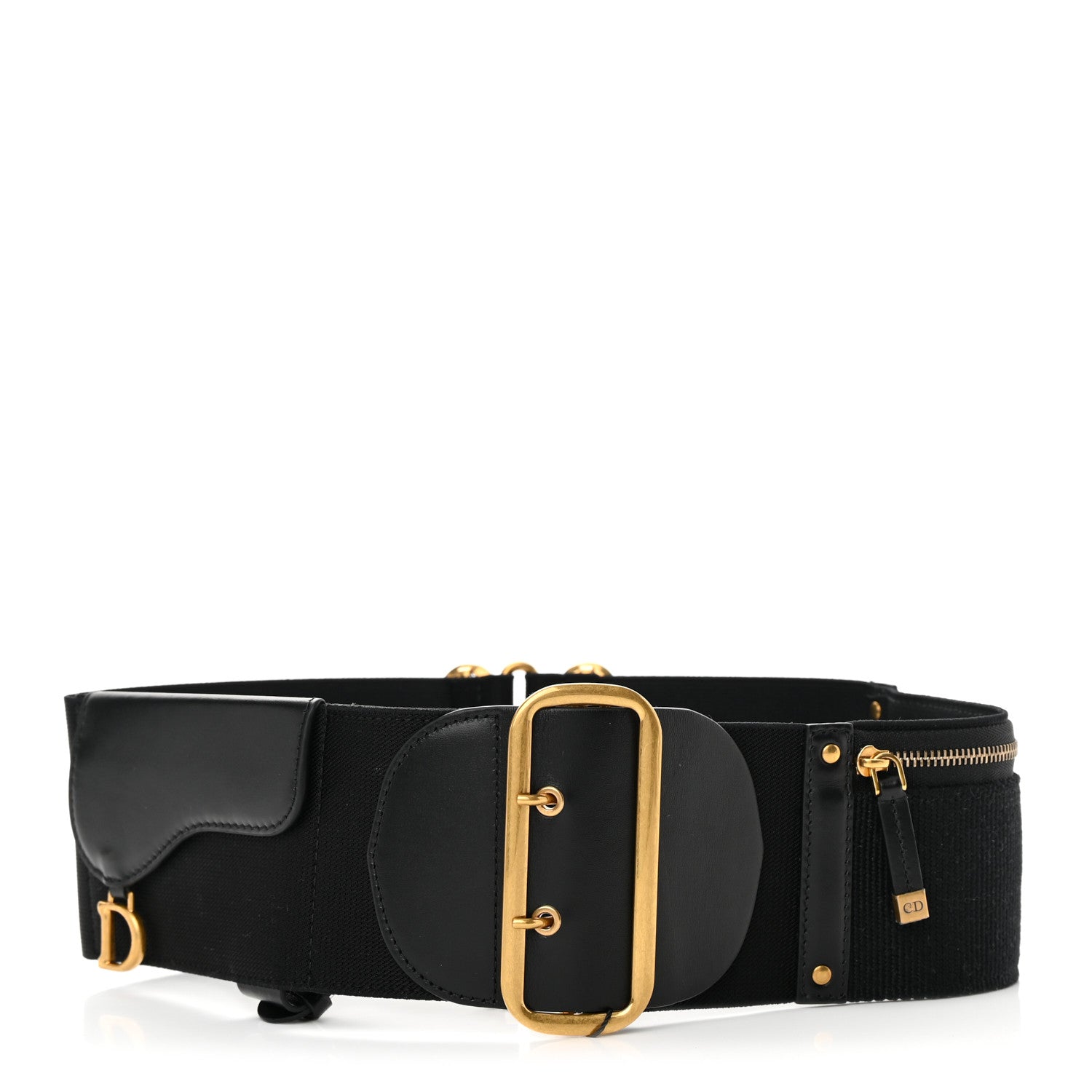 Christian Dior Calfskin Saddle Belt Black 1266043 – FASHIONPHILE