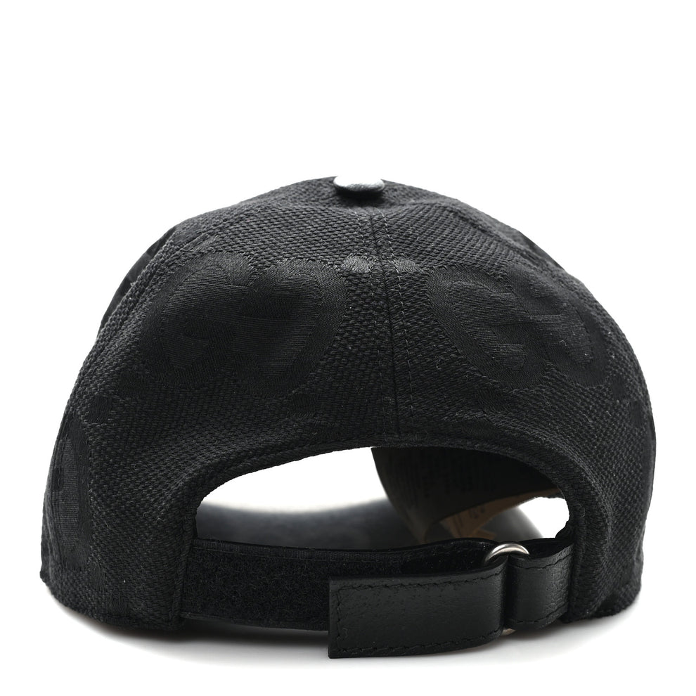 Gucci Monogram Jumbo GG Baseball Hat XXL Black 1795327 – FASHIONPHILE