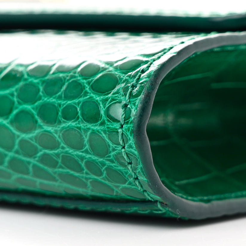 Louis Vuitton Alligator Chain Louise GM Emerald 1641098 – FASHIONPHILE