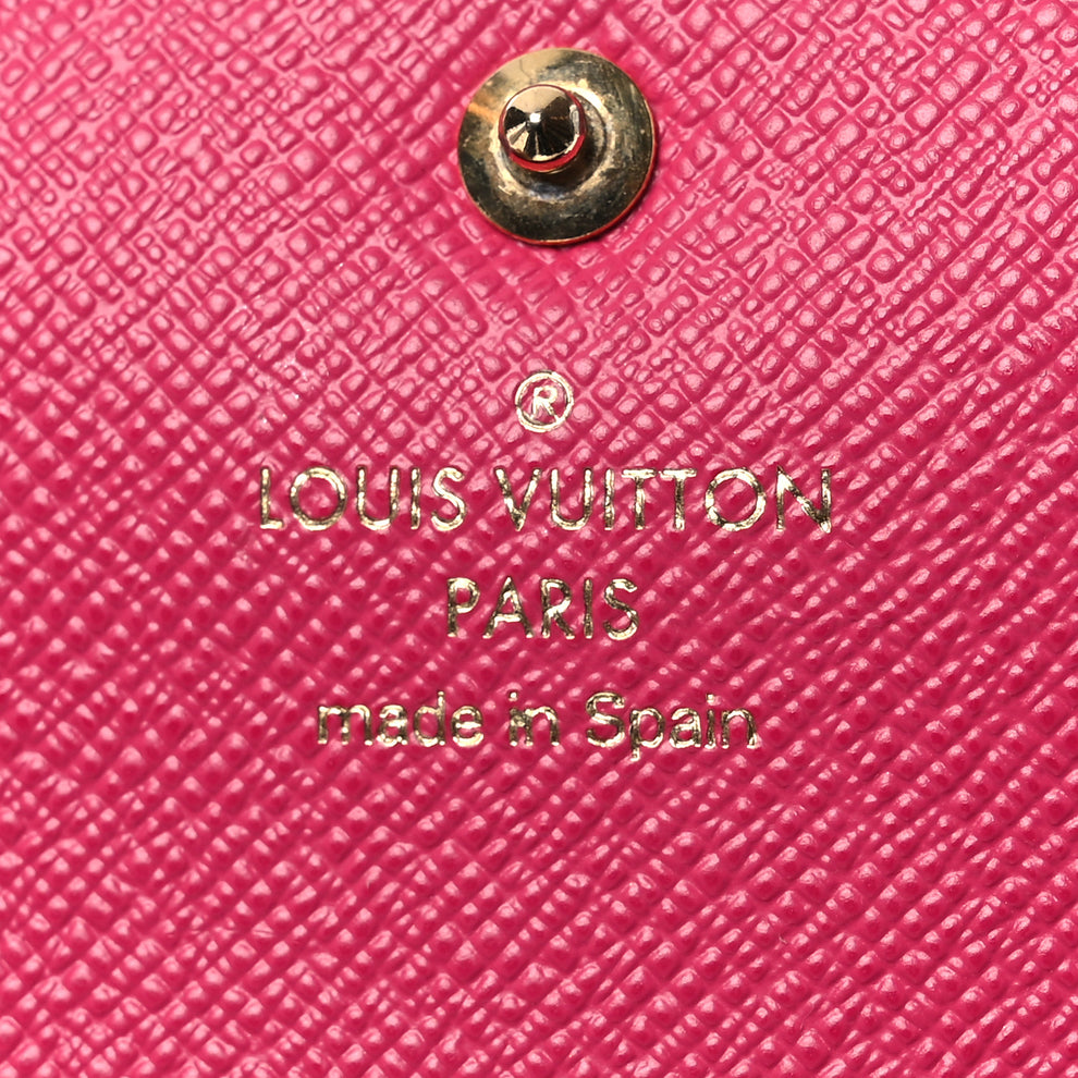 Louis Vuitton Monogram Bloom Flower Emilie Wallet Fuchsia 1787140 ...