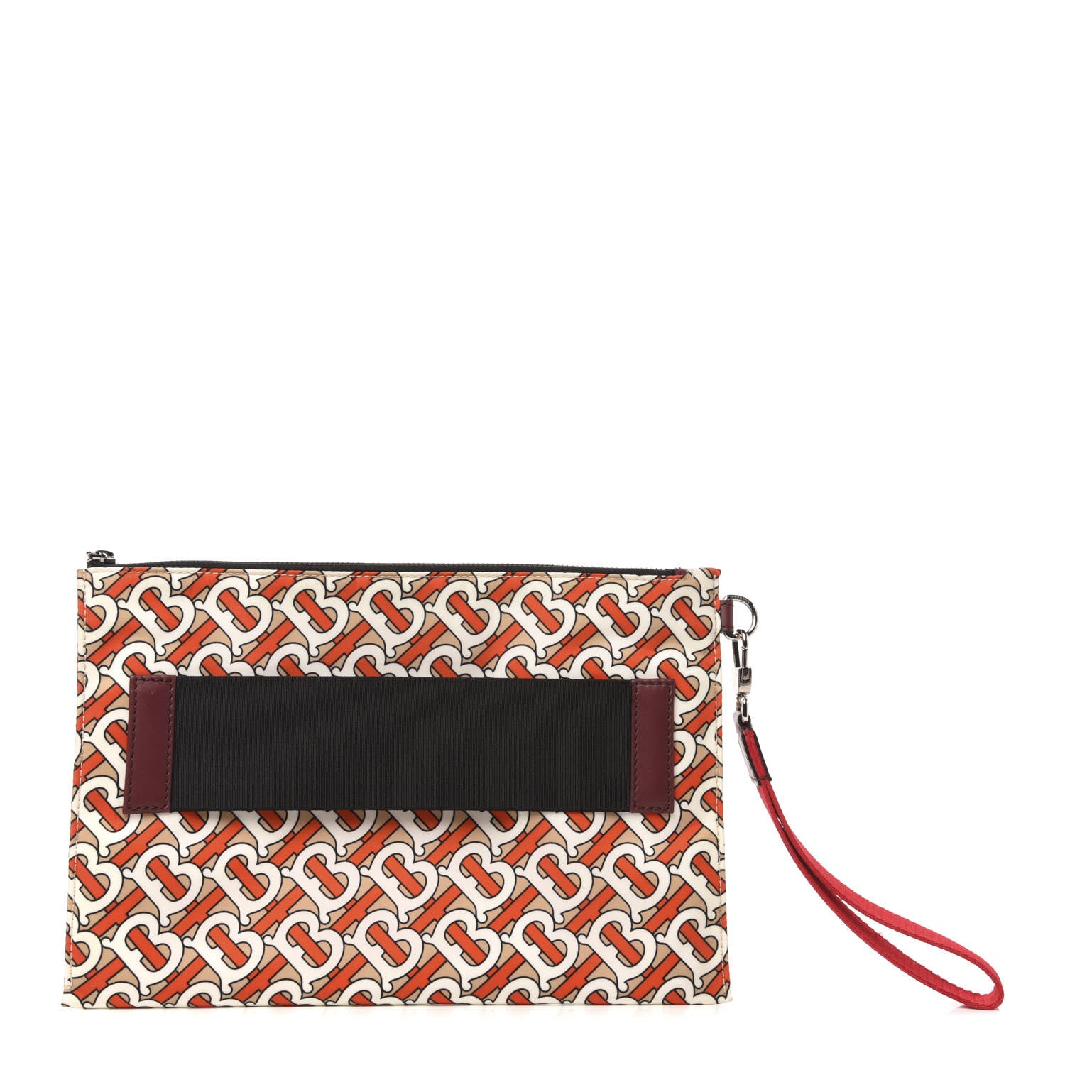 Burberry Monogram Nylon Edin Zip Pouch Vermillion 687878 – FASHIONPHILE
