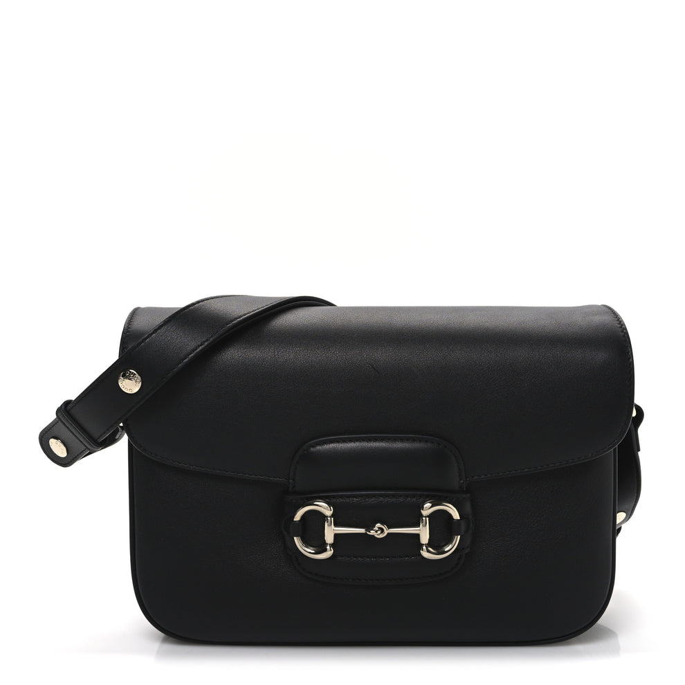 Gucci Ciny Lux Calfskin Horsebit 1955 Soft Small Shoulder Bag Black ...
