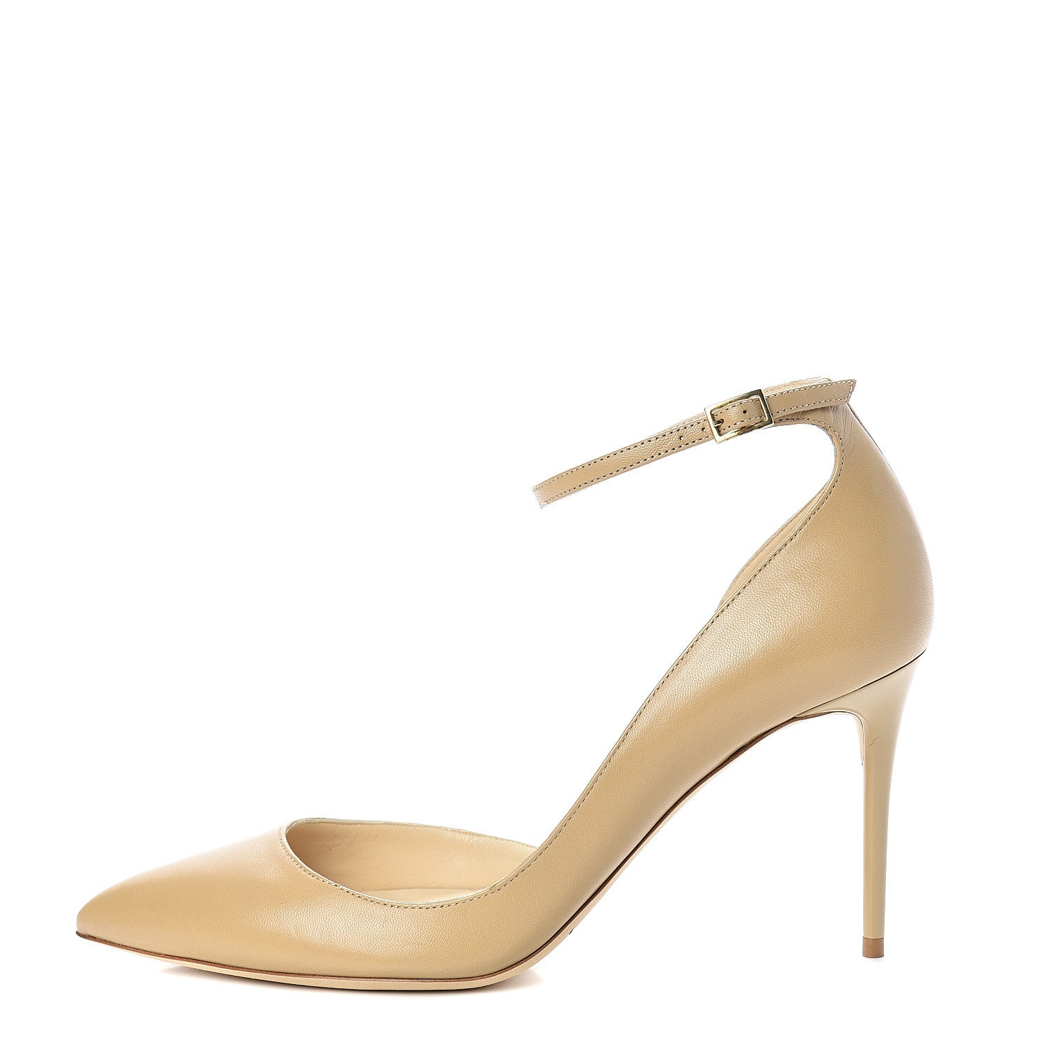 Jimmy Choo Nappa Lucy 100 Pumps 39.5 Beige 539370 – FASHIONPHILE