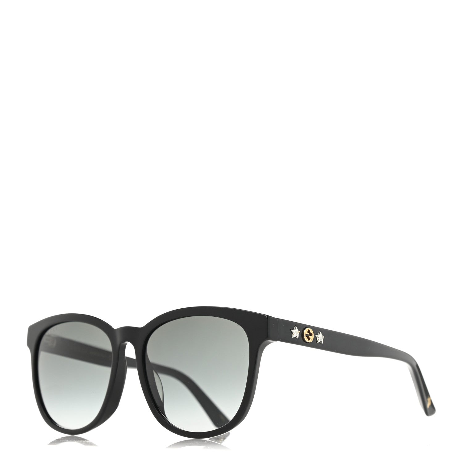 Gucci Round Frame Star Sunglasses GG0232SK Black 1148185 – FASHIONPHILE