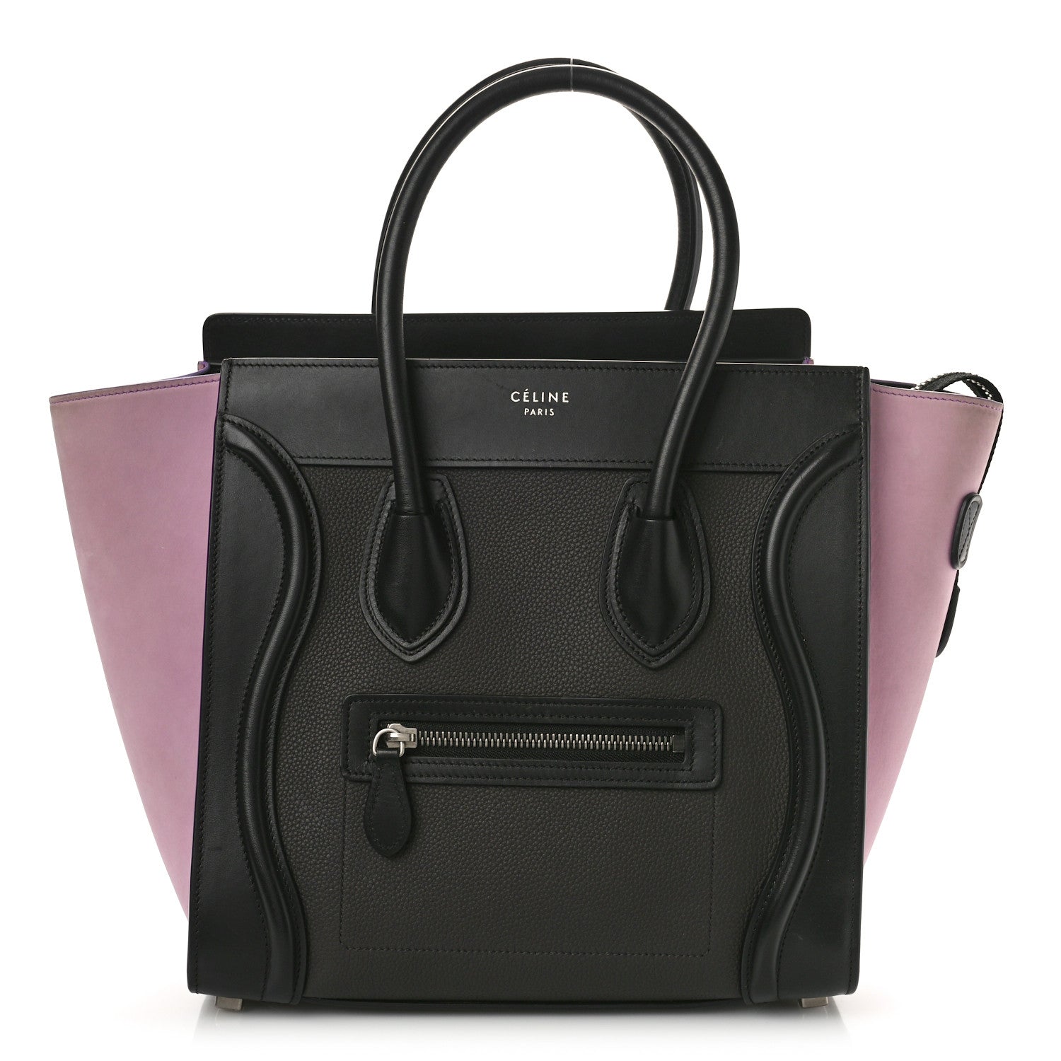 Celine Smooth Drummed Calfskin Micro Tri-Color Luggage Anthracite ...