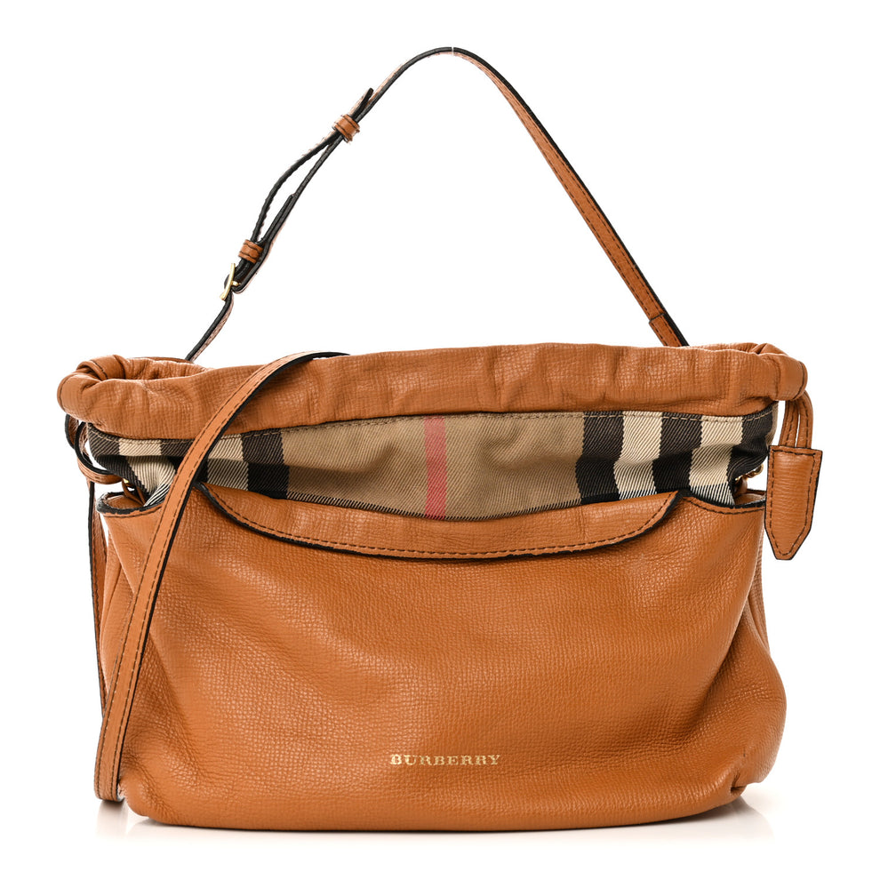 Burberry Calfskin House Check Little Crush Cognac 1759883 – FASHIONPHILE