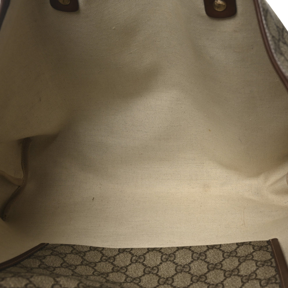 Gucci GG Plus Monogram Medium Signature Web Loop Tote Brown 1806319 ...