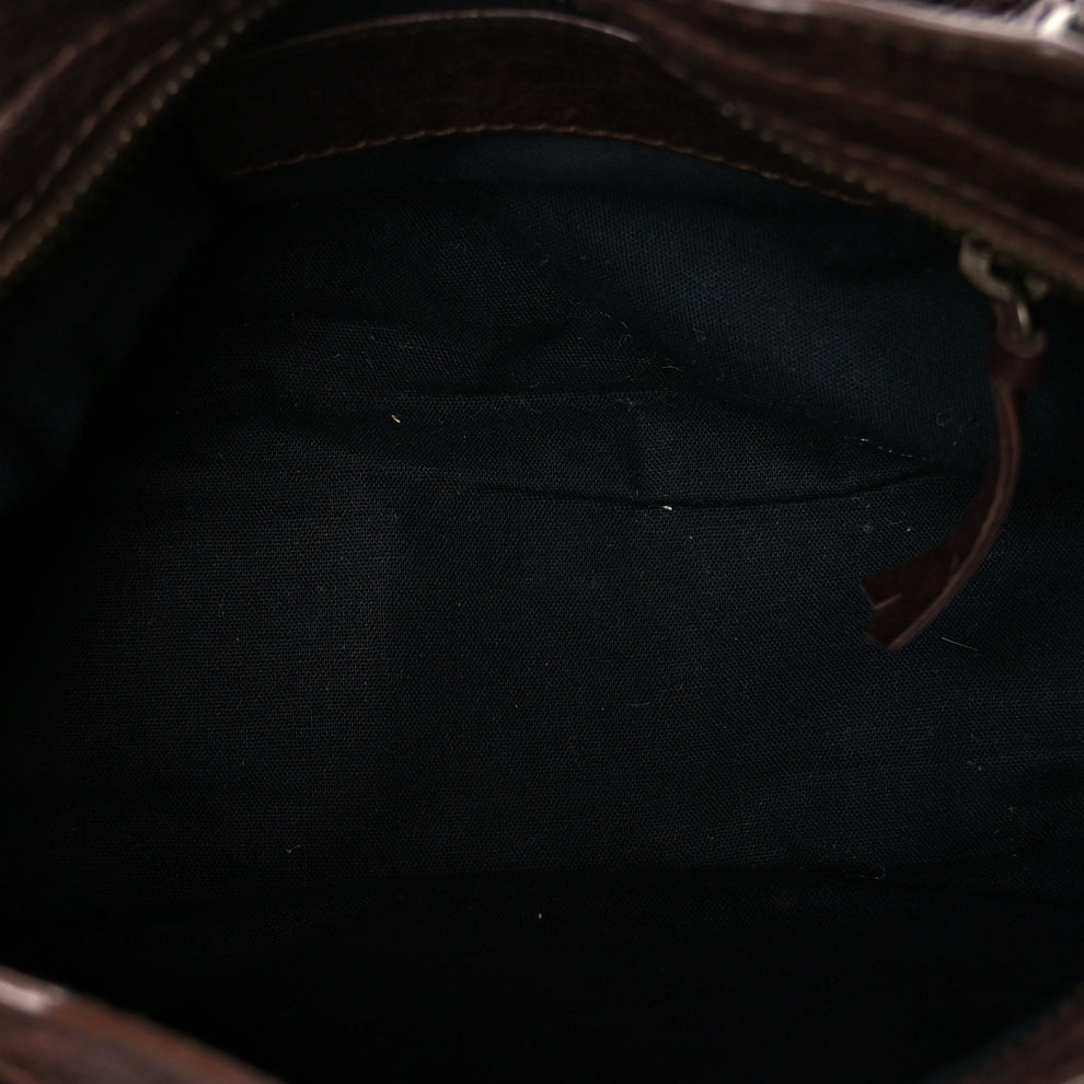 Balenciaga Agneau Classic Hardware Mini City Cigare Fonce 1774262 ...