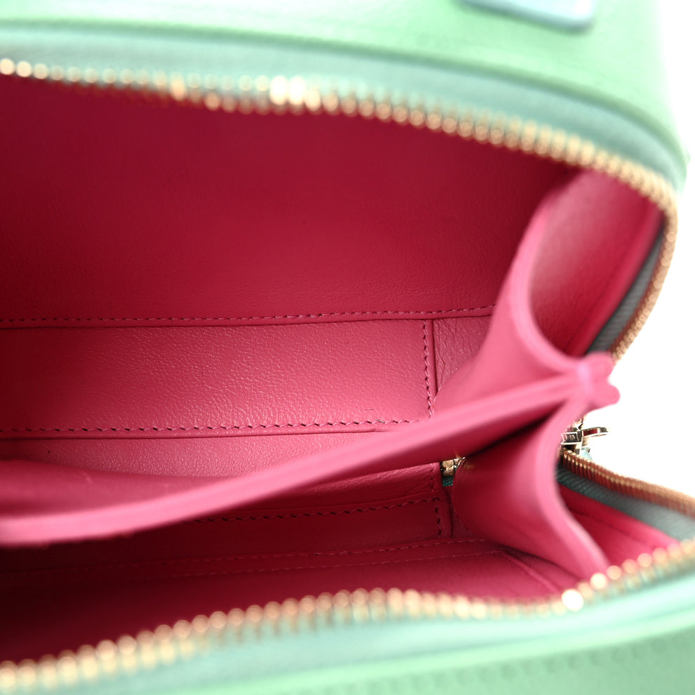 Chanel Caviar Quilted Small CC Filigree Vanity Case Pink Green Blue ...