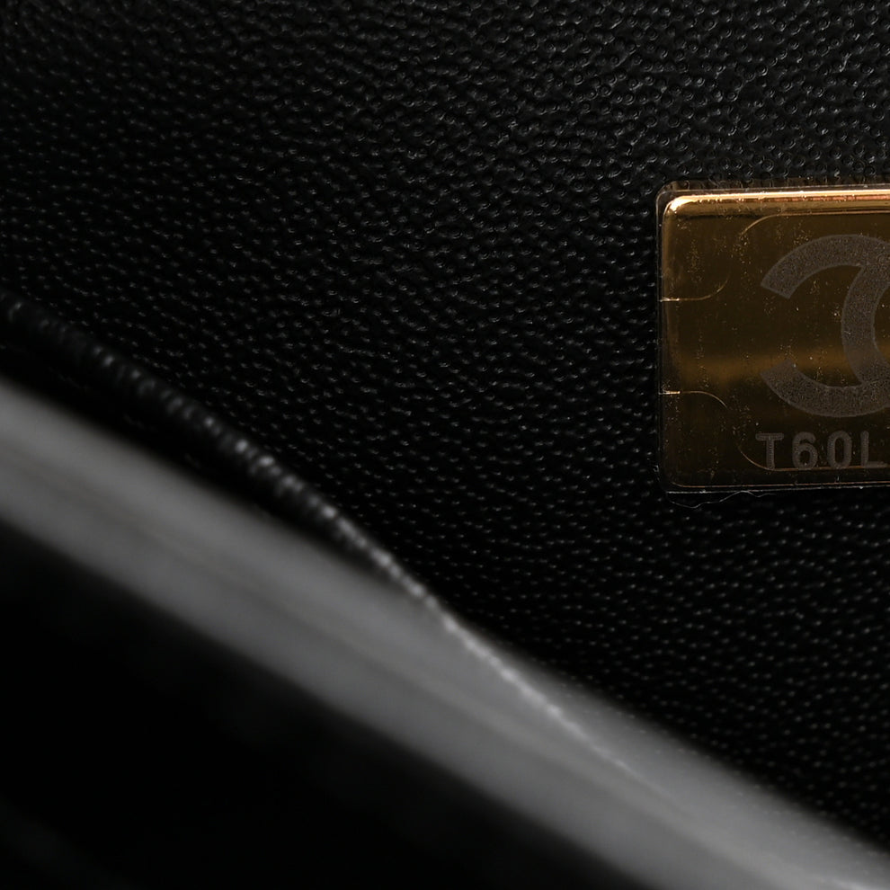 Chanel Lambskin Quilted Small Trendy CC Dual Handle Flap Bag Black ...