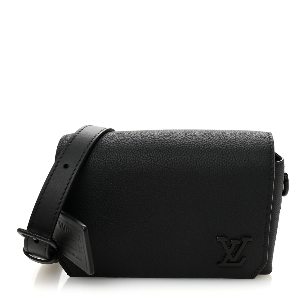Louis Vuitton Calfskin Aerogram Fastline Wearable Wallet Black 1799192 ...