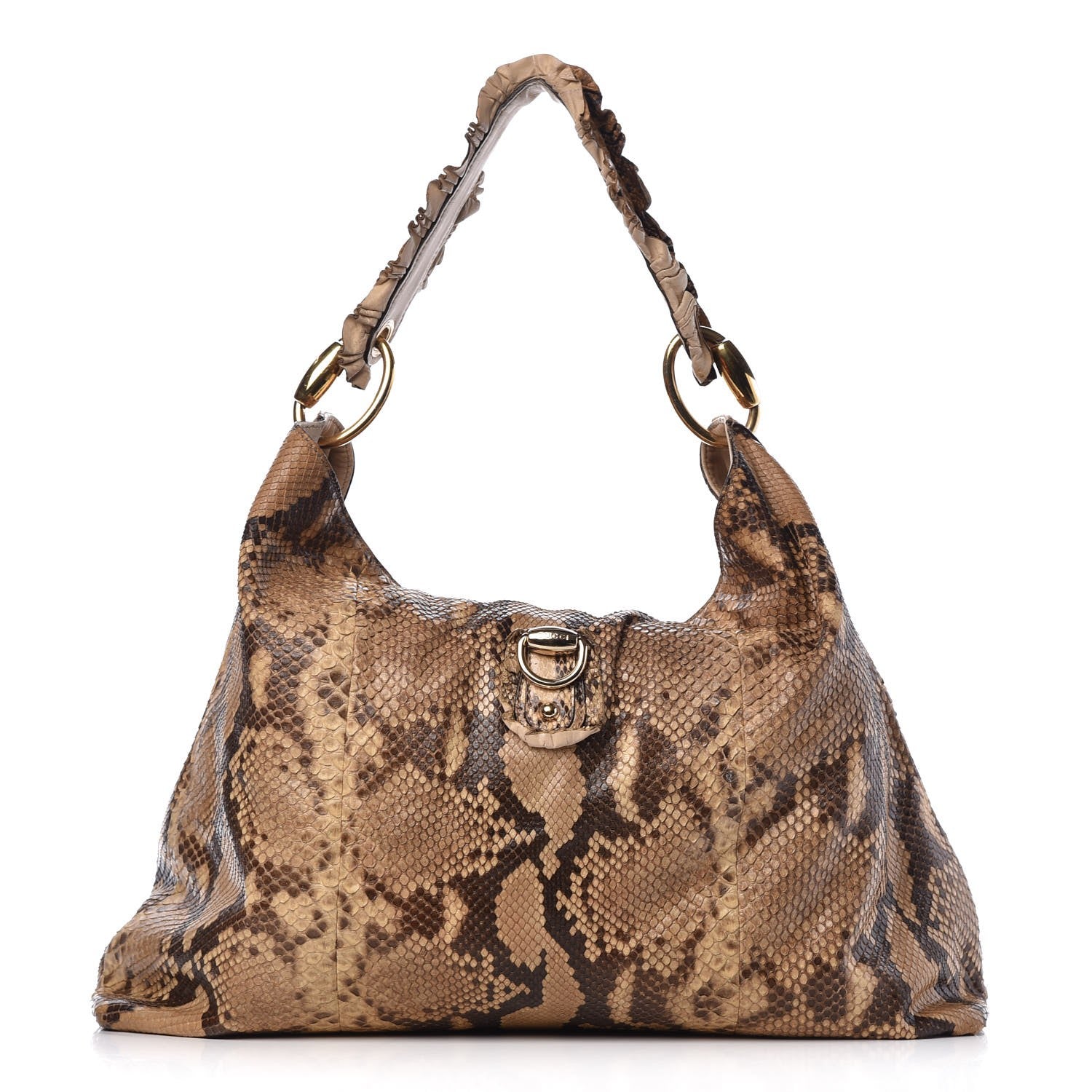 Gucci Python Large Sabrina Hobo Brown 304119 – FASHIONPHILE