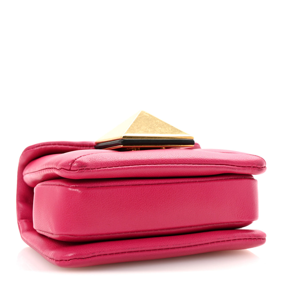 Valentino Garavani Nappa Micro One Stud Chain Bag Blossom 1765672 ...