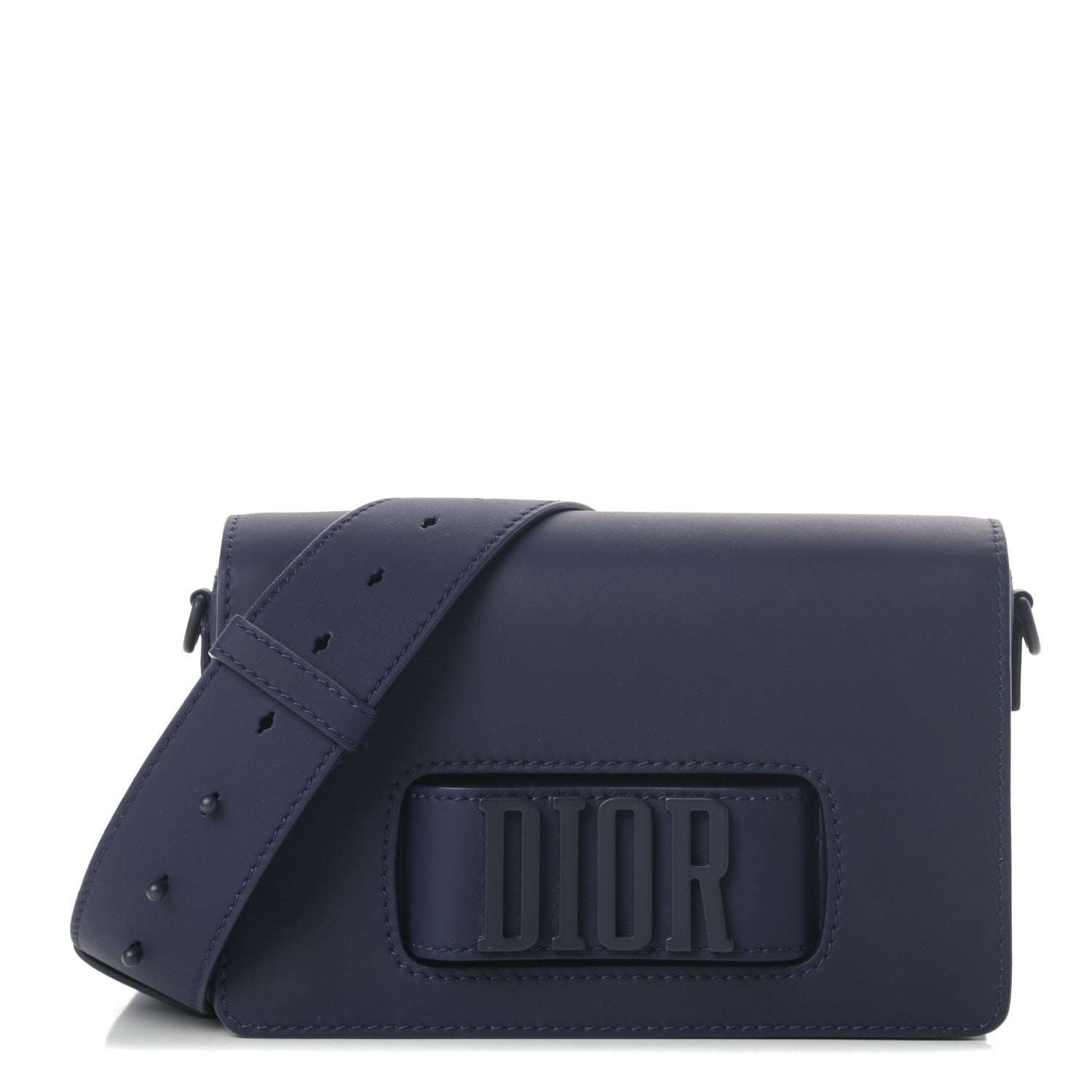 Christian Dior Ultra Matte Calfskin Dio(r)evolution Flap Bag Navy ...