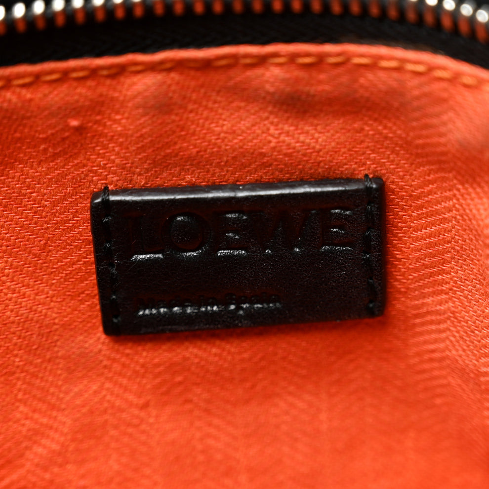 Loewe X WILLIAM MORRIS Calfskin Puzzle Bag Black Multicolor 1783589 ...