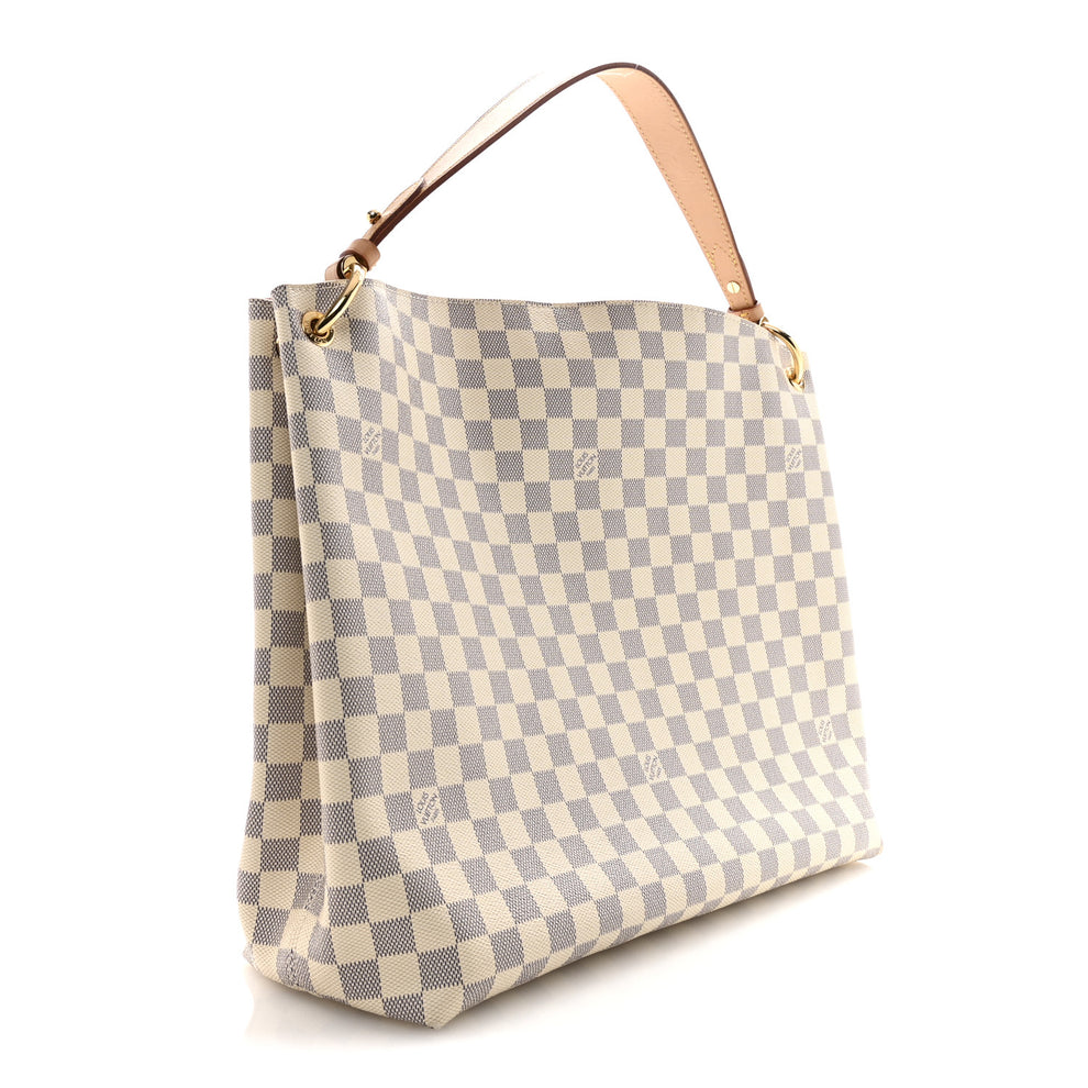 Louis Vuitton Damier Azur Graceful MM Rose Ballerine 1815344 – FASHIONPHILE