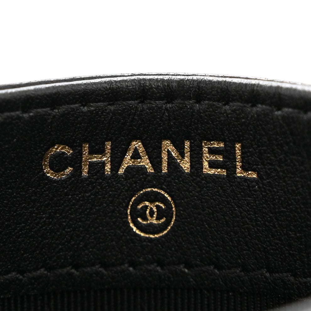 Chanel Lambskin Metallic Calfskin Crocodile Embossed 2.55 Reissue Card ...