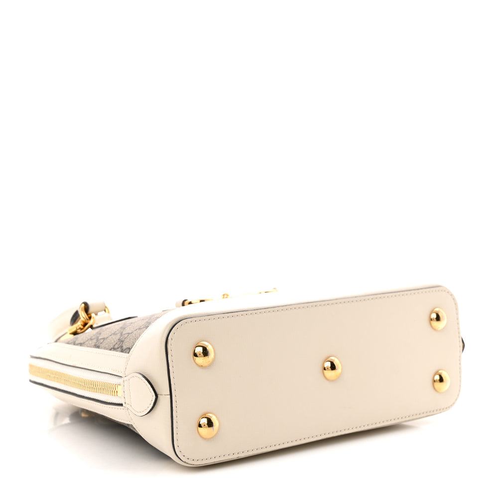Gucci GG Supreme Monogram Azalea Calfskin Small Horsebit 1955 Top ...