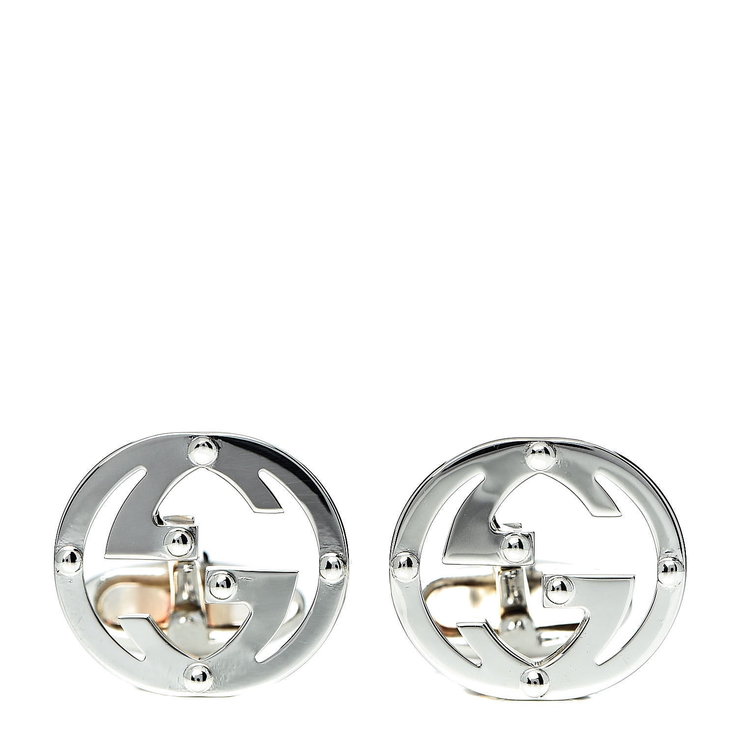 Gucci Sterling Silver Interlocking G Cufflinks 515517 – FASHIONPHILE
