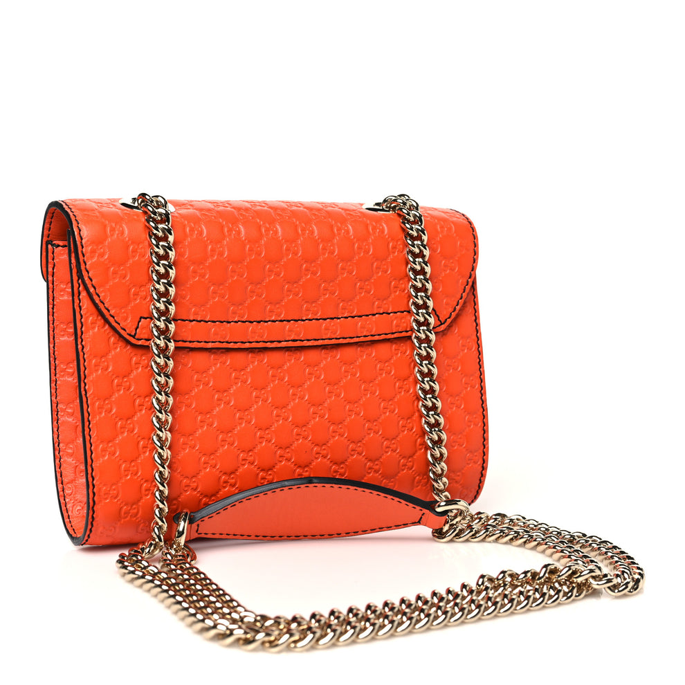 Gucci Soft Microguccissima Mini Emily Chain Shoulder Bag Sun Orange ...