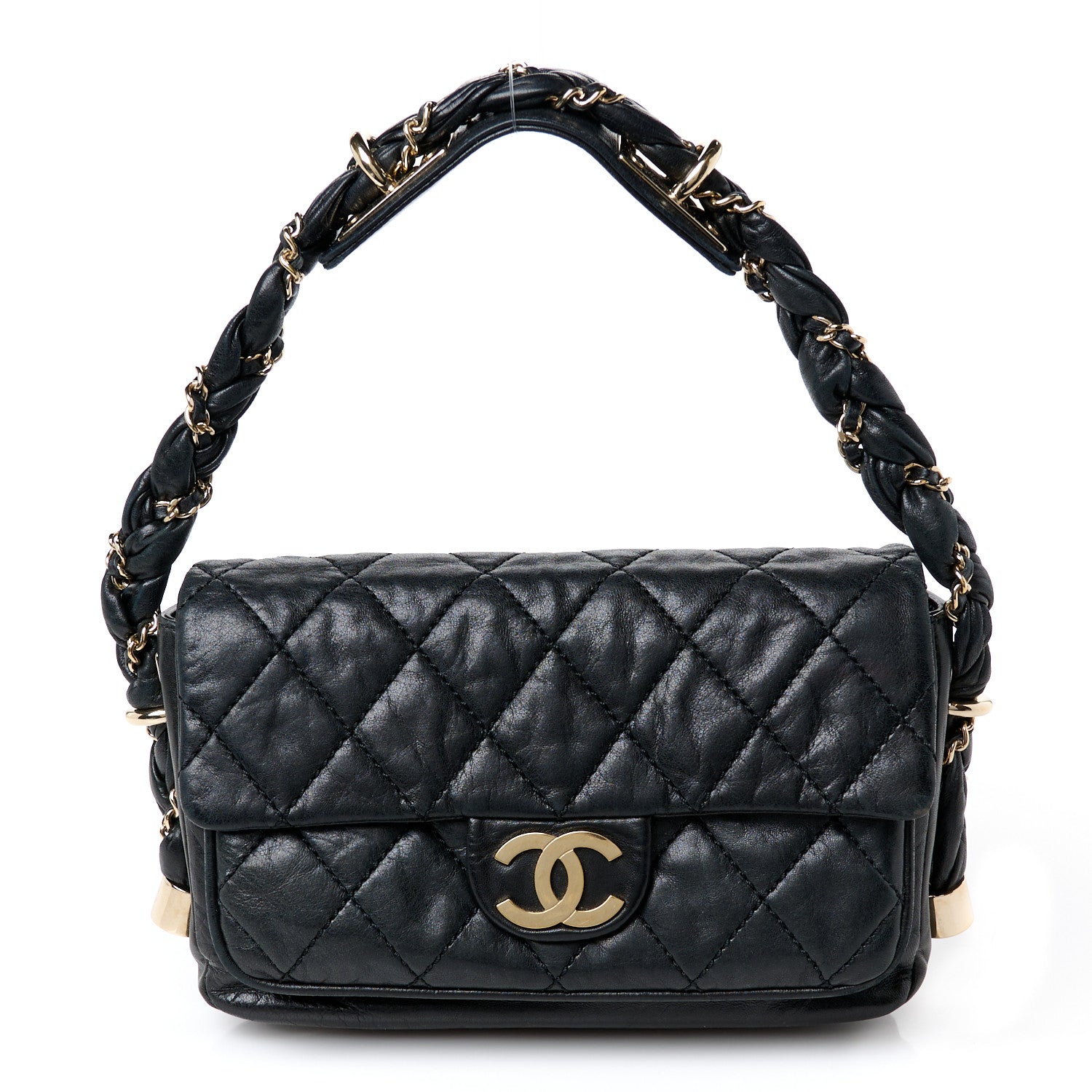 Chanel Lambskin Small Lady Braid Flap Black 1728981 – FASHIONPHILE