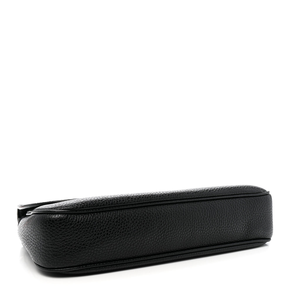 Gucci Pebbled Calfskin Medium Soho Flap Crossbody Black 1784780 ...