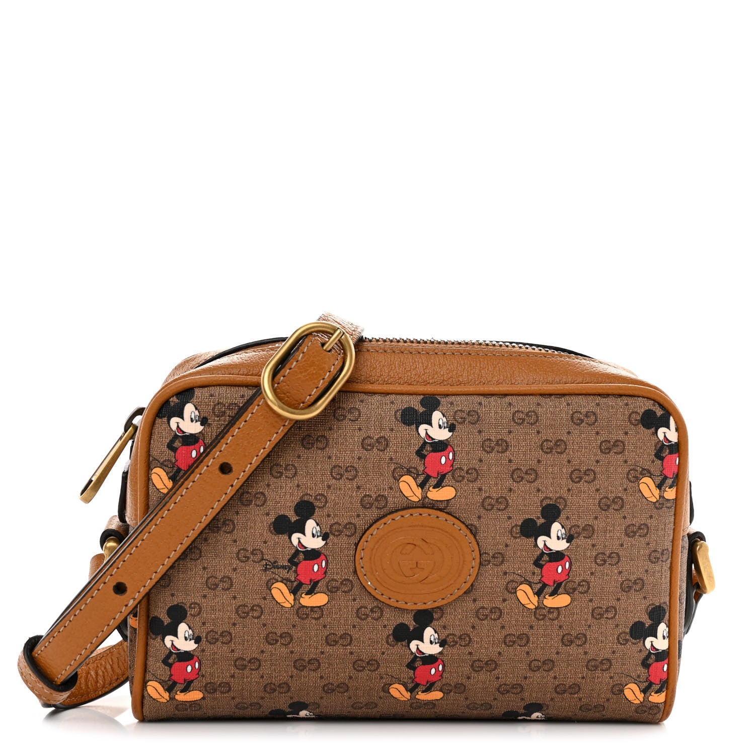 Gucci X DISNEY Mini Vintage GG Supreme Monogram Mickey Mouse Shoulder ...