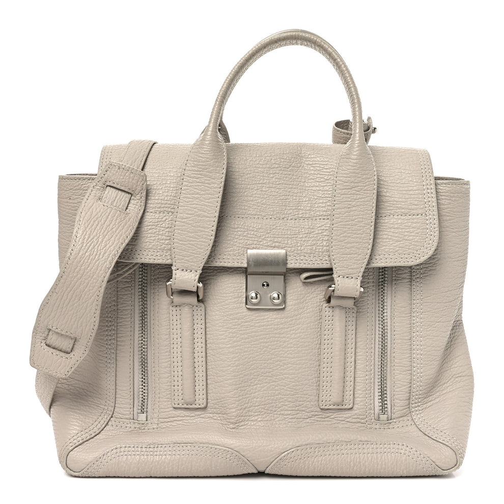 3.1 Phillip Lim Textured Calfskin Medium Pashli Satchel Feather 1782473 ...