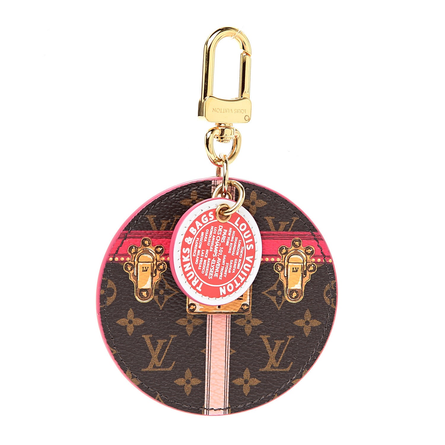 Louis Vuitton Monogram Summer Trunks Bag Charm Key Holder 555354 ...
