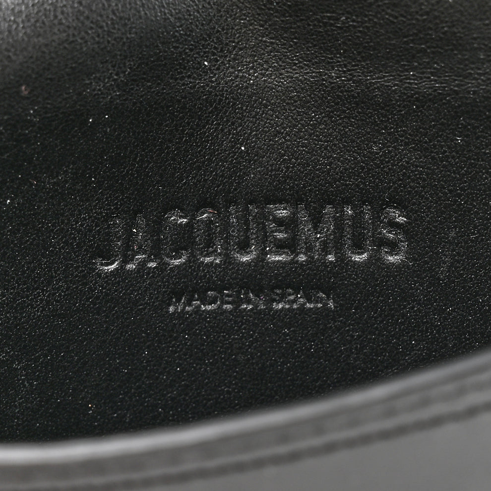 Jacquemus Smooth Calfskin Mini Le Porte Azur Envelope Wallet Black ...